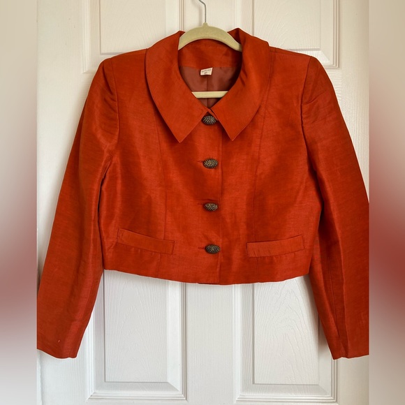 Vintage | Jackets & Coats | Vintage Cropped Jacket Rust Orange Size ...